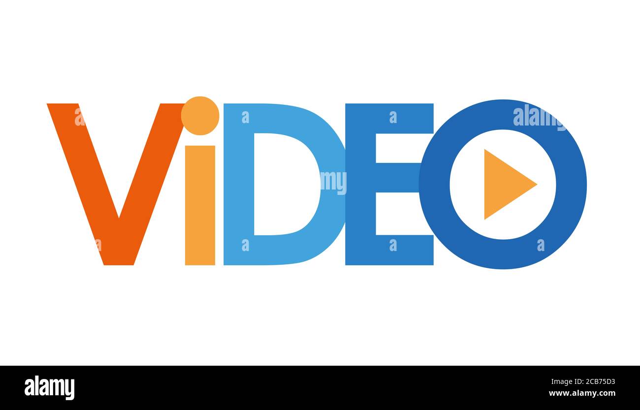 video text in white background Stock Photo - Alamy