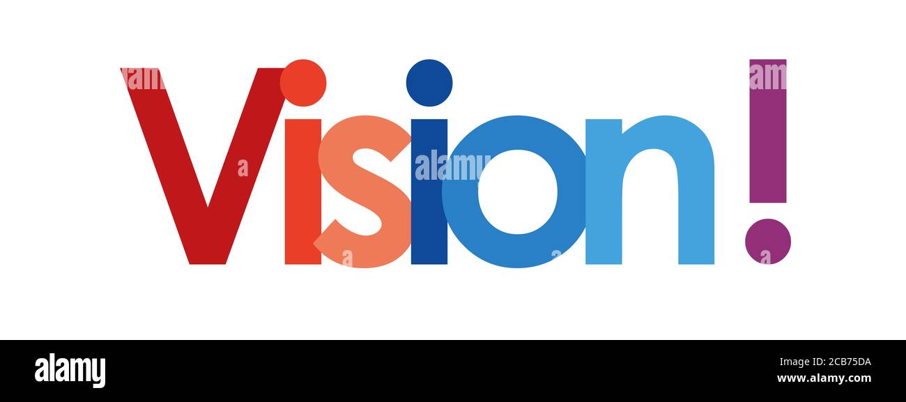 vision text in white background Stock Photo - Alamy