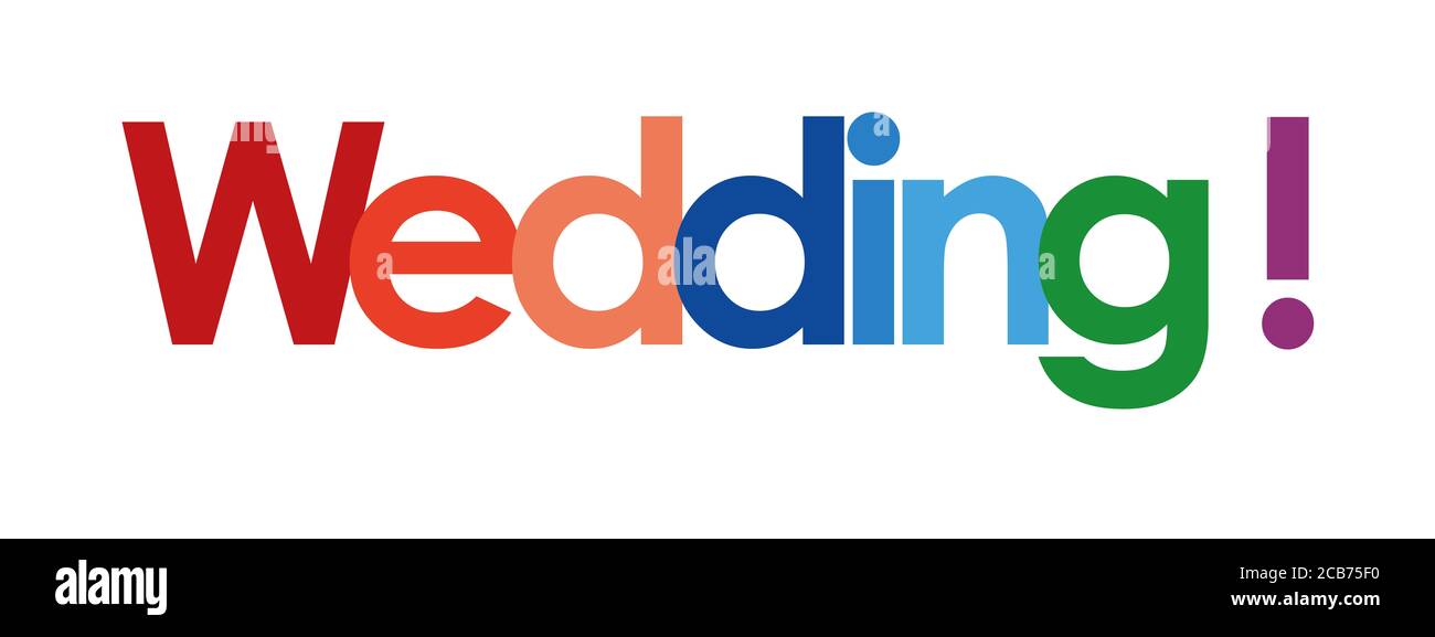 wedding text in white background Stock Photo - Alamy