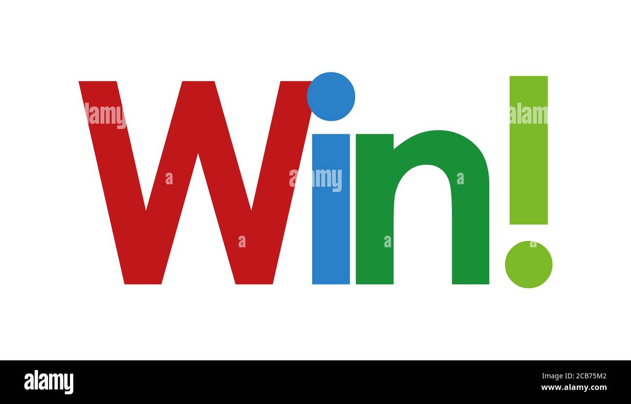 win text in white background Stock Photo - Alamy
