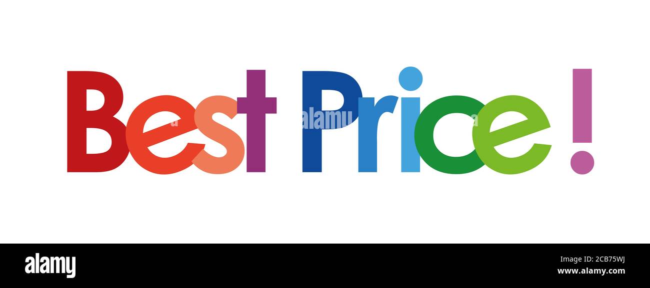 best price text in white background Stock Photo - Alamy