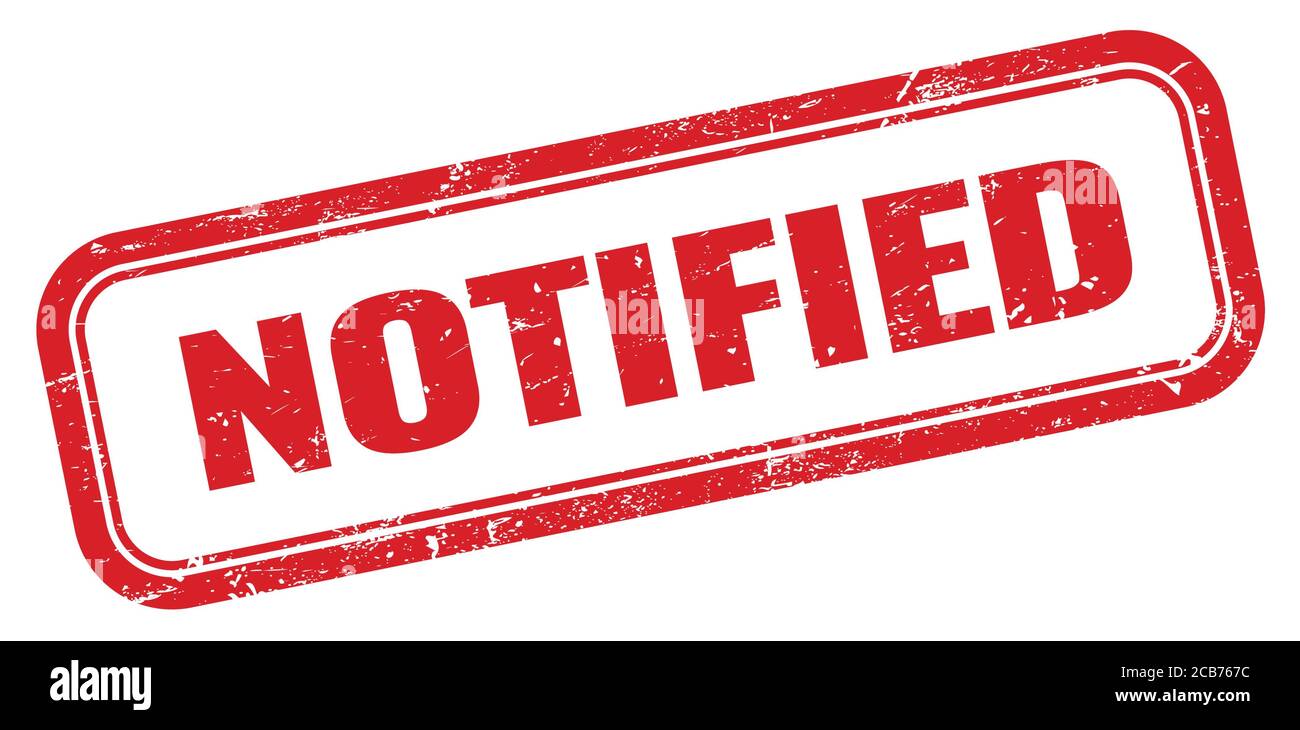 Notified stamp hi-res stock photography and images - Alamy