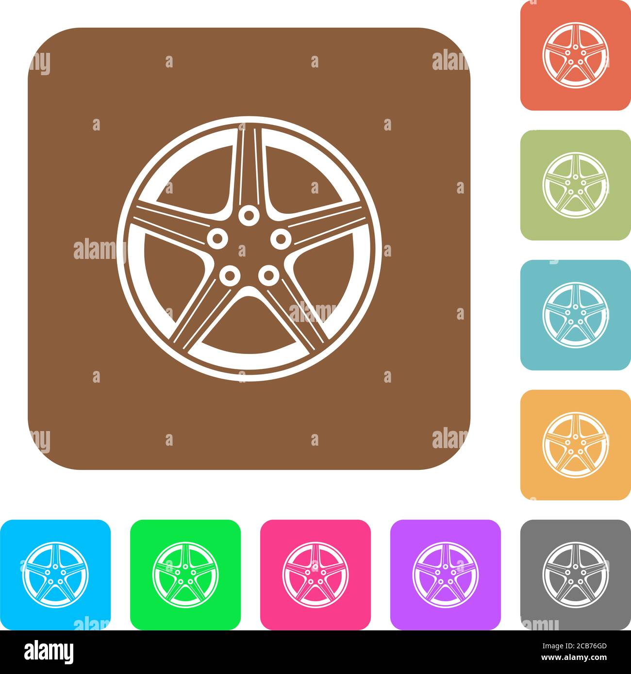 Alloywheel Stock Vector Images - Alamy