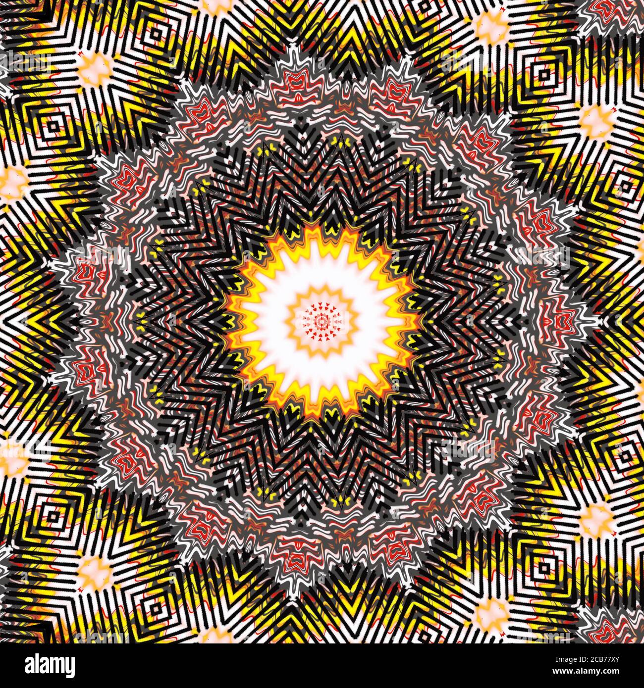 Abstract goldenrod geometric mandala background with golden cells for ...