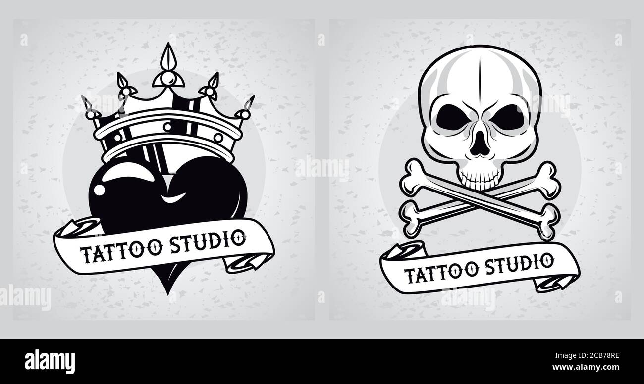 Crown And Heart Tattoo Designs