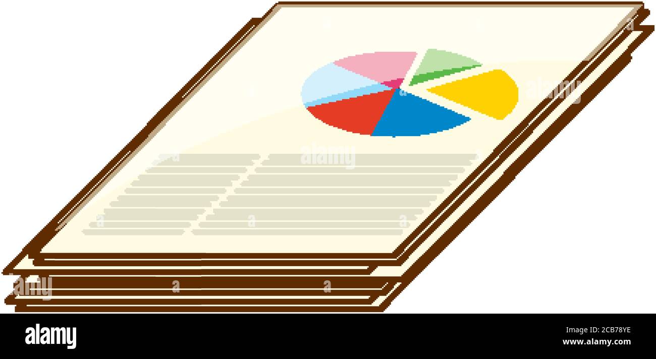 Pile of papers on white background illustration Stock Vector Image ...