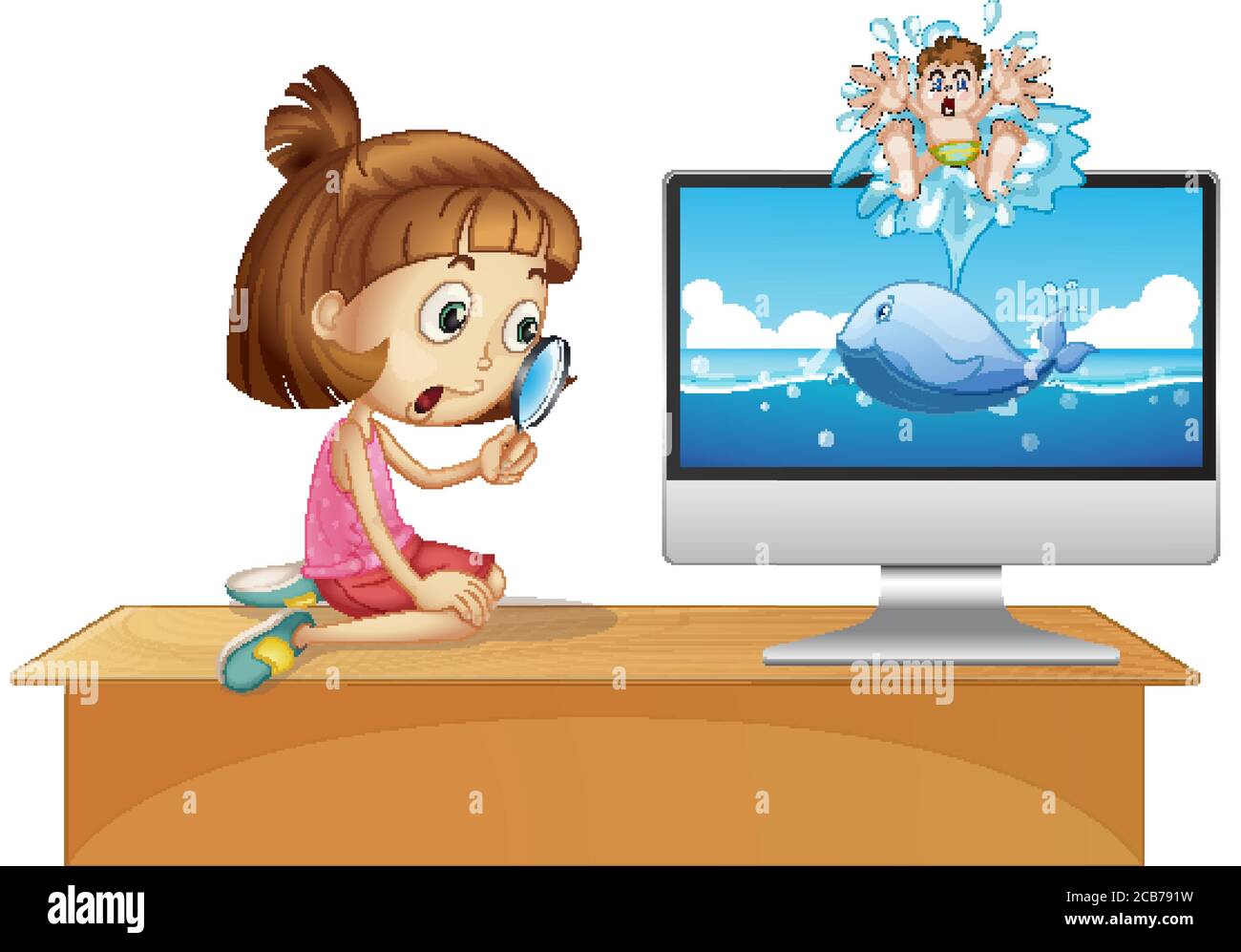 Swim through Stock Vector Images - Alamy