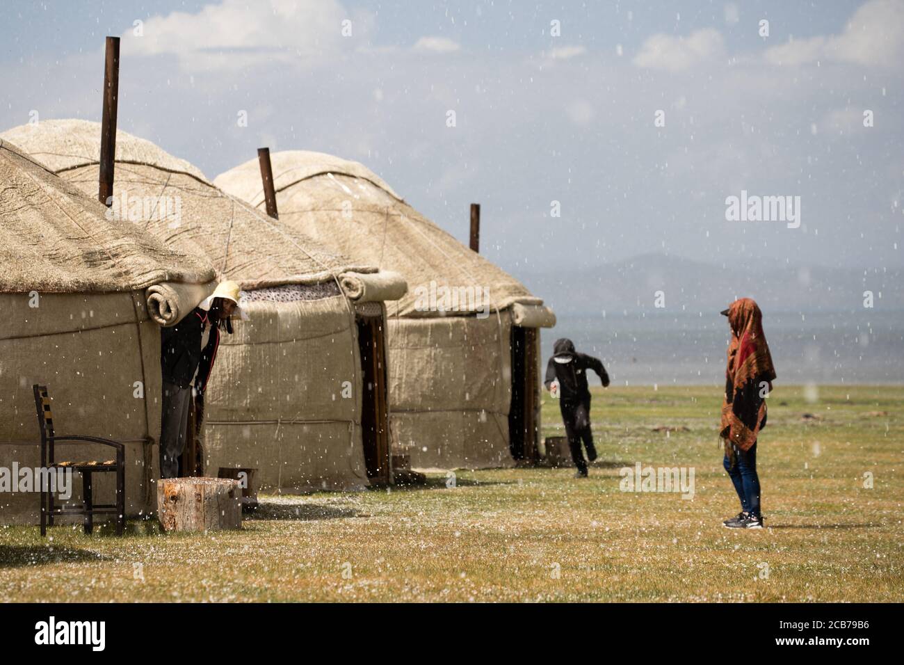 Scenes from Son Kol Lake in Kyrgyzstan's Naryn Oblast Stock Photo - Alamy