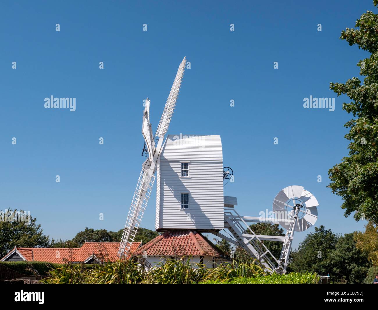 The windmill or post mill at Thorpeness Suffolk UK Stock Photo - Alamy