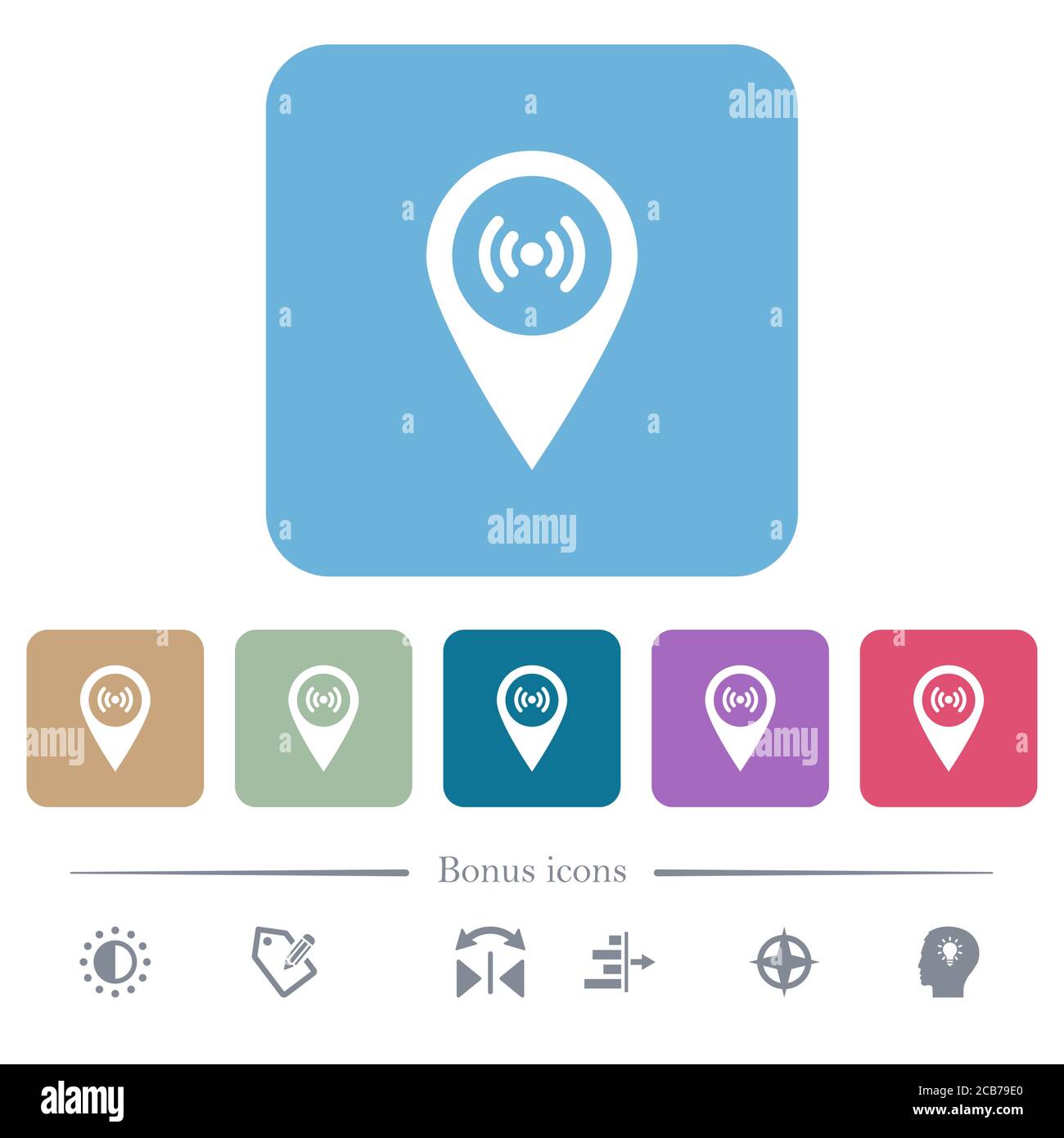 Free wifi hotspot white flat icons on color rounded square backgrounds ...