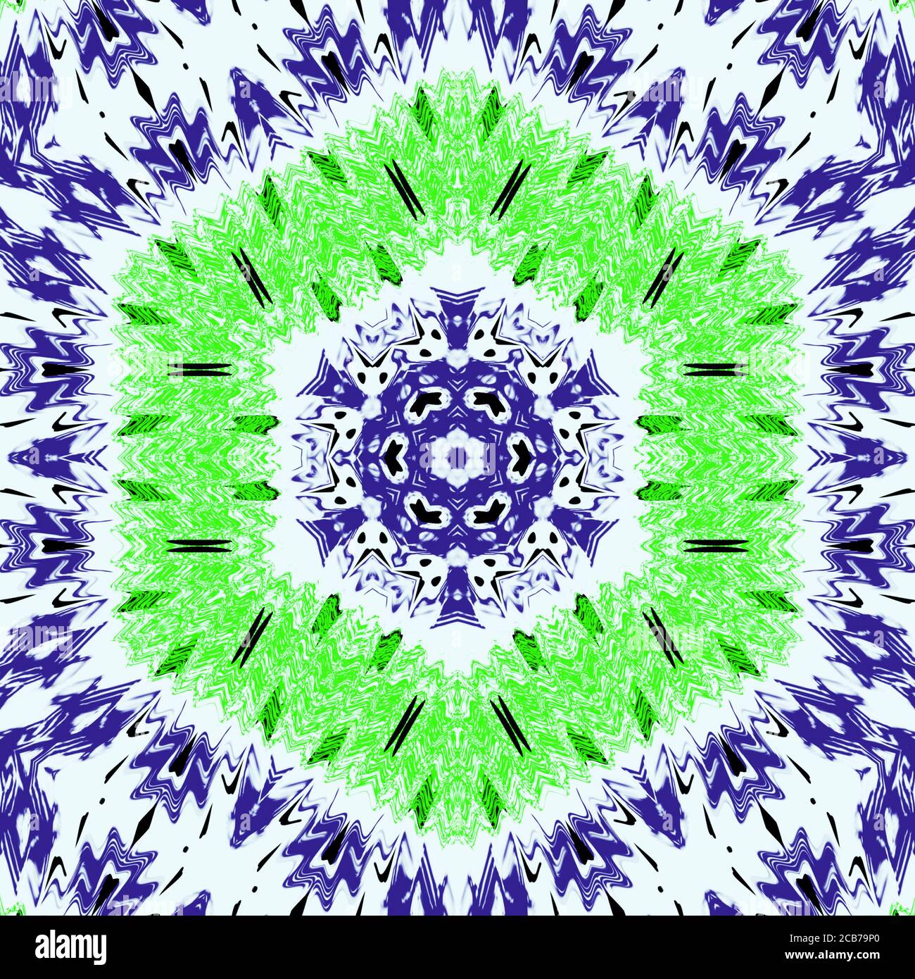 Abstract geometric white background with green hexagonal cells for ...