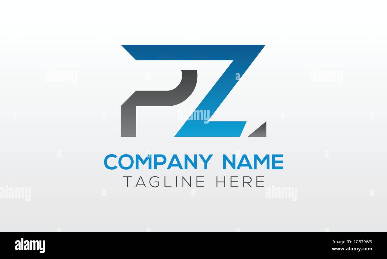 Initial PZ Letter Logo With Creative Modern Business Typography Vector ...