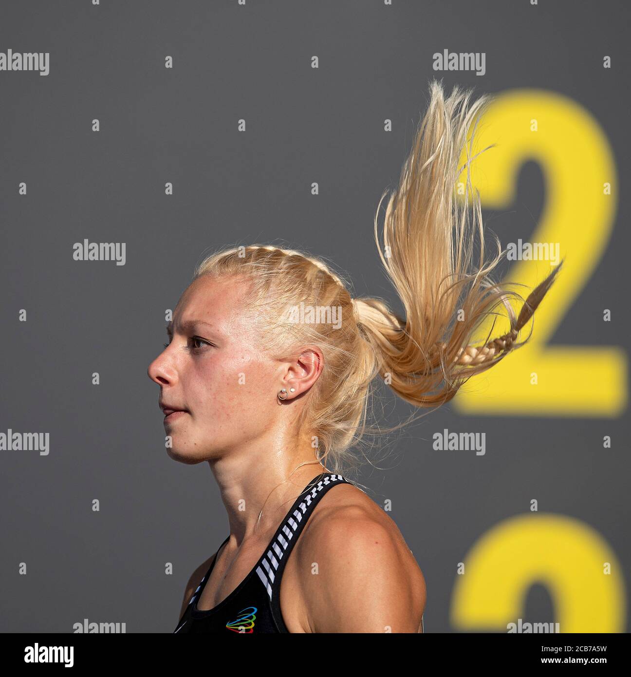 Lisa MAYER (sprint team Wetzlar) semi-finals 100m women, on 08.08.2020 ...
