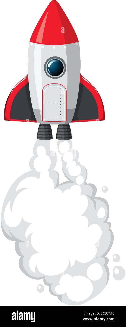 Isolated space rocket cartoon illustration Stock Vector Image & Art - Alamy