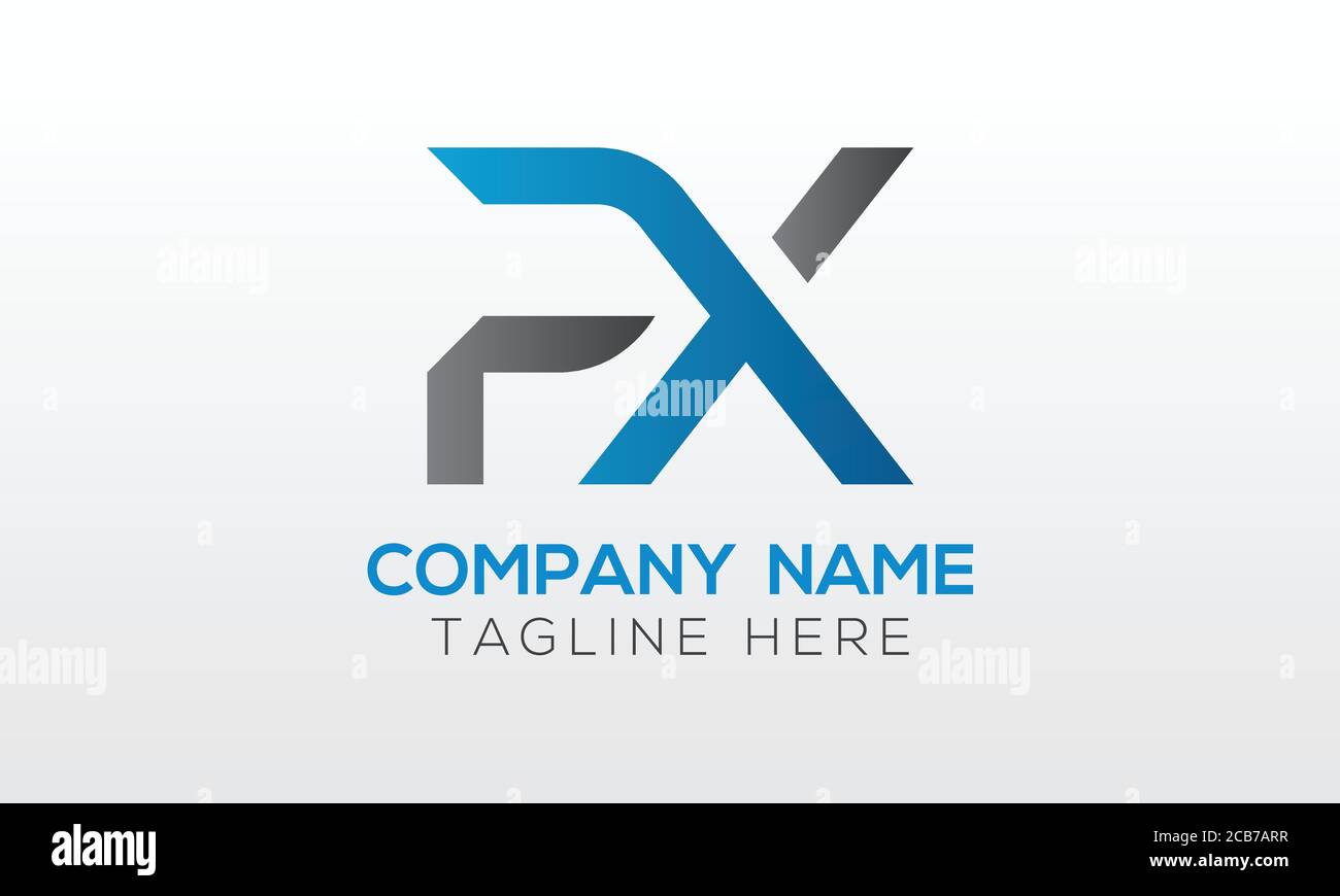 Initial PX Letter Logo With Creative Modern Business Typography Vector ...