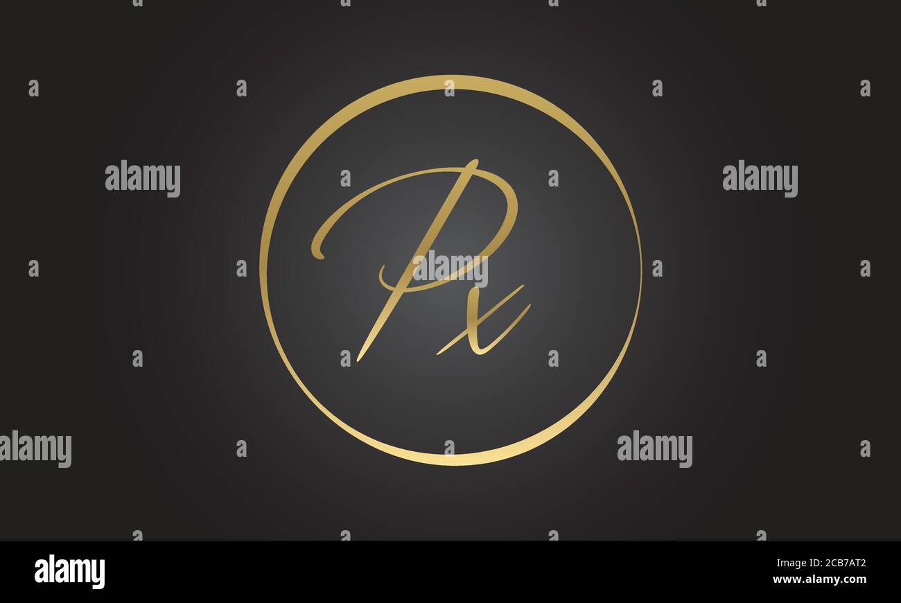 Initial PX Letter Logo With Creative Modern Business Typography Vector ...