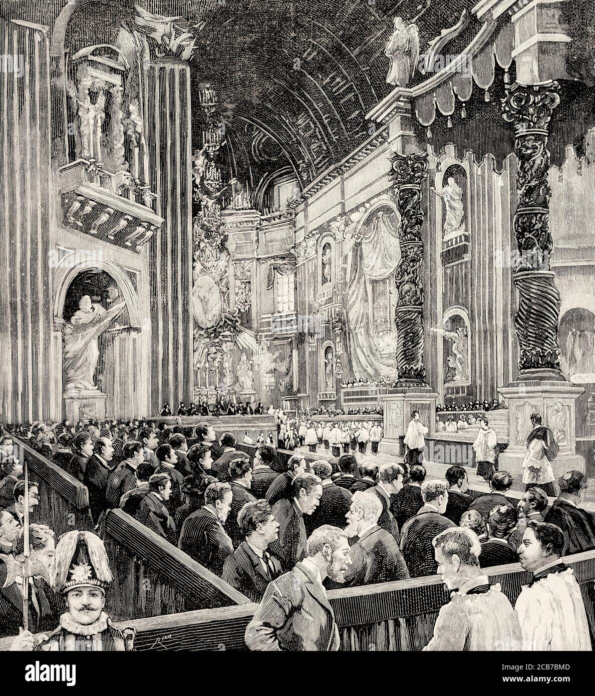 Old st peters basilica drawing hi-res stock photography and images - Alamy