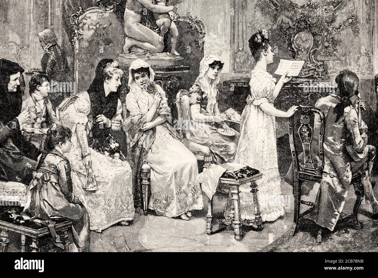 Concert 19th century hi-res stock photography and images - Alamy