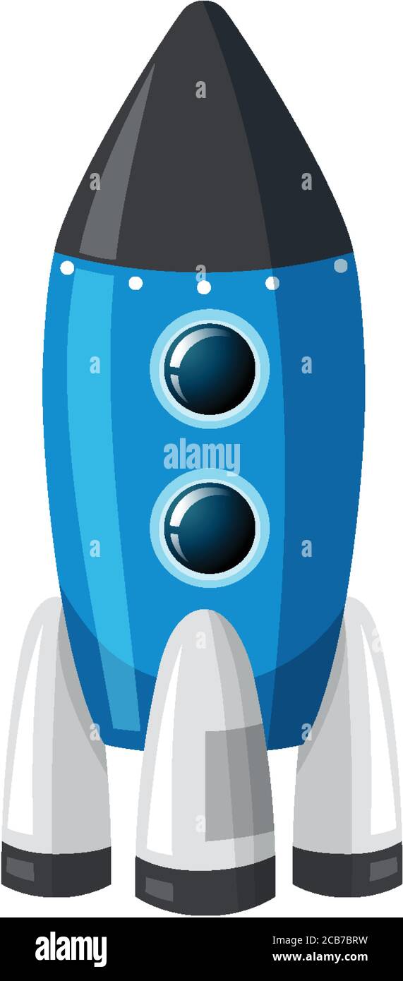 Isolated space rocket cartoon illustration Stock Vector Image & Art - Alamy