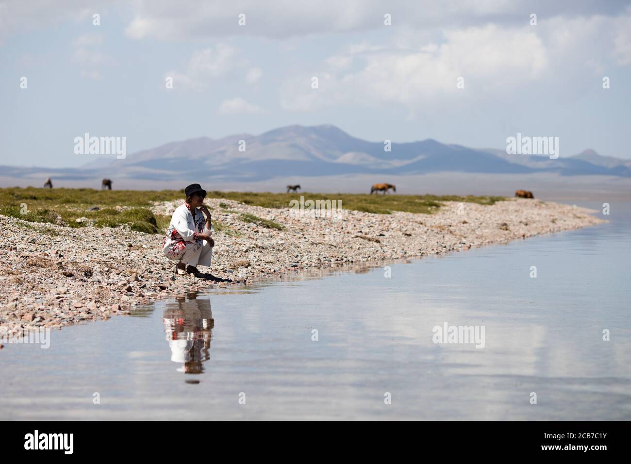 Scenes from Son Kol Lake in Kyrgyzstan's Naryn Oblast Stock Photo - Alamy