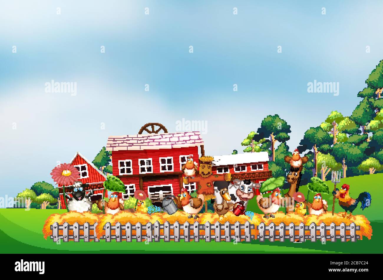 Animal fences Stock Vector Images - Alamy