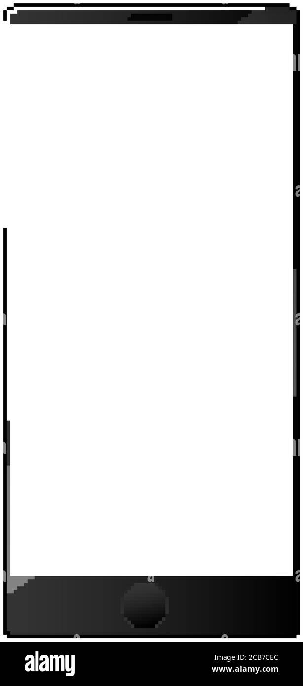 Blank smartphone icon isolated on white background illustration Stock ...