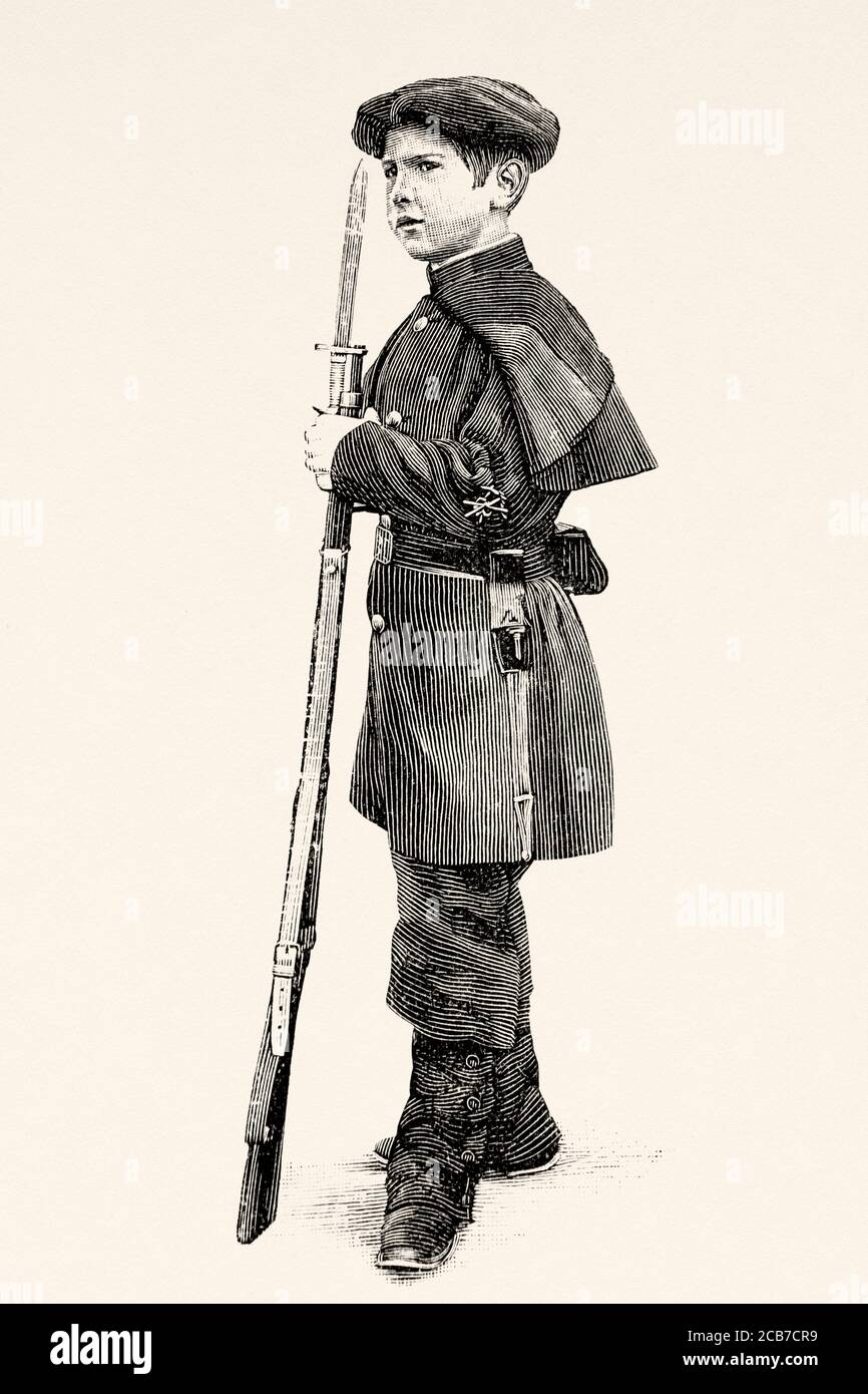 The Aguilas children's battalion. In 1894 the one of the Hospice of San ...