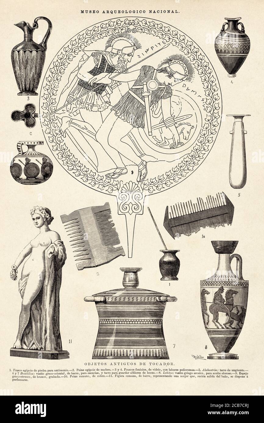 Toiletries from the ancient civilizations, Spanish National ...