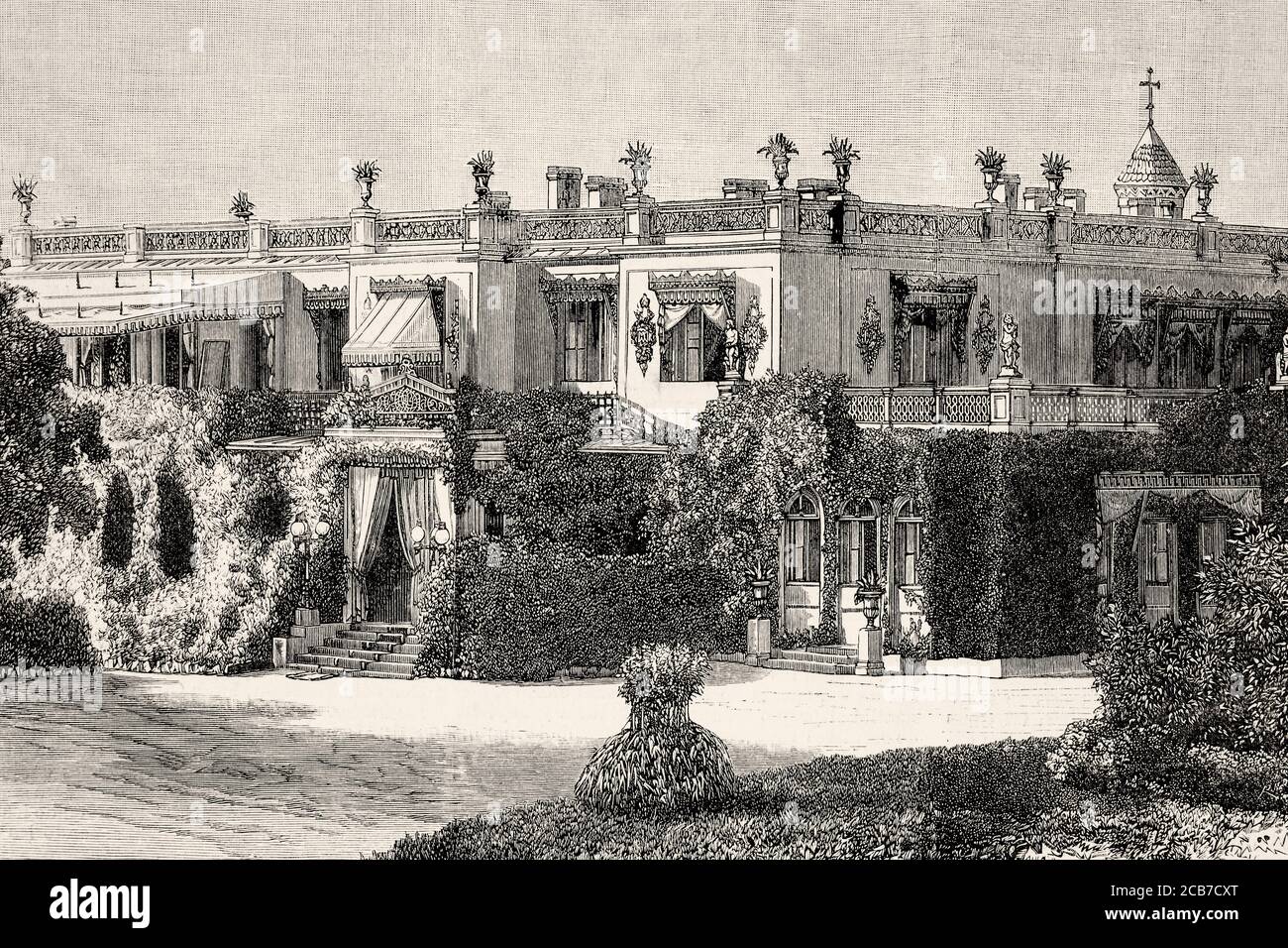 Livadia Palace in Livadiya. Summer retreat of the last czar of Russia ...