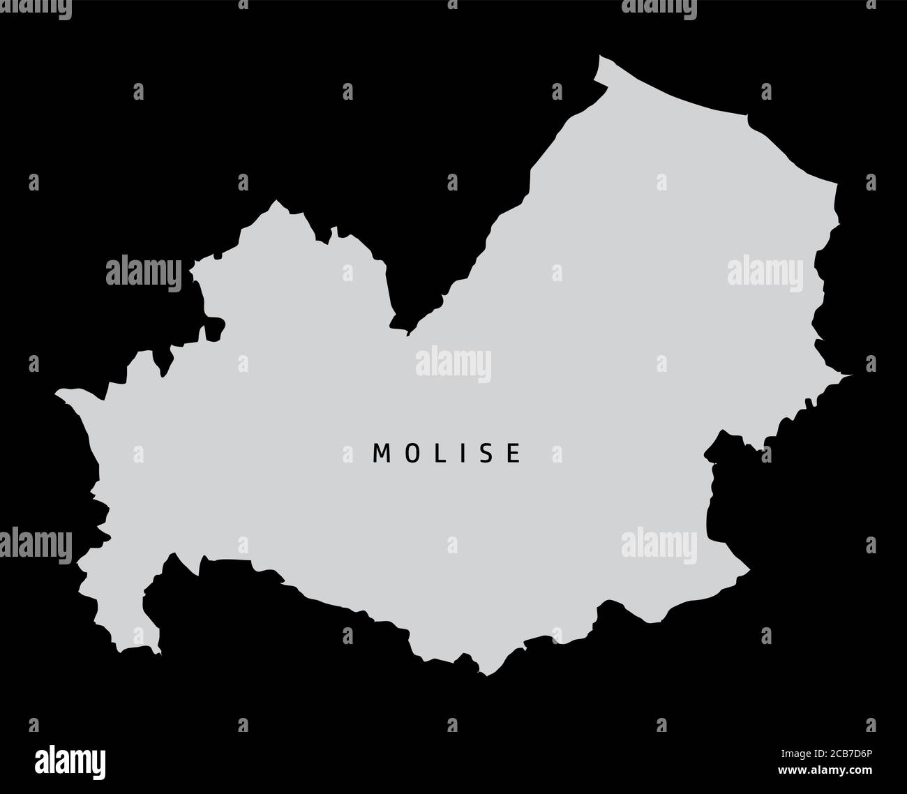 Molise region map Stock Vector Image & Art - Alamy