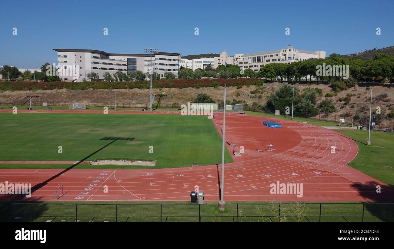 SAN MARCOS, CA, UNITED STATES - Jul 21, 2020: Long shot of California ...
