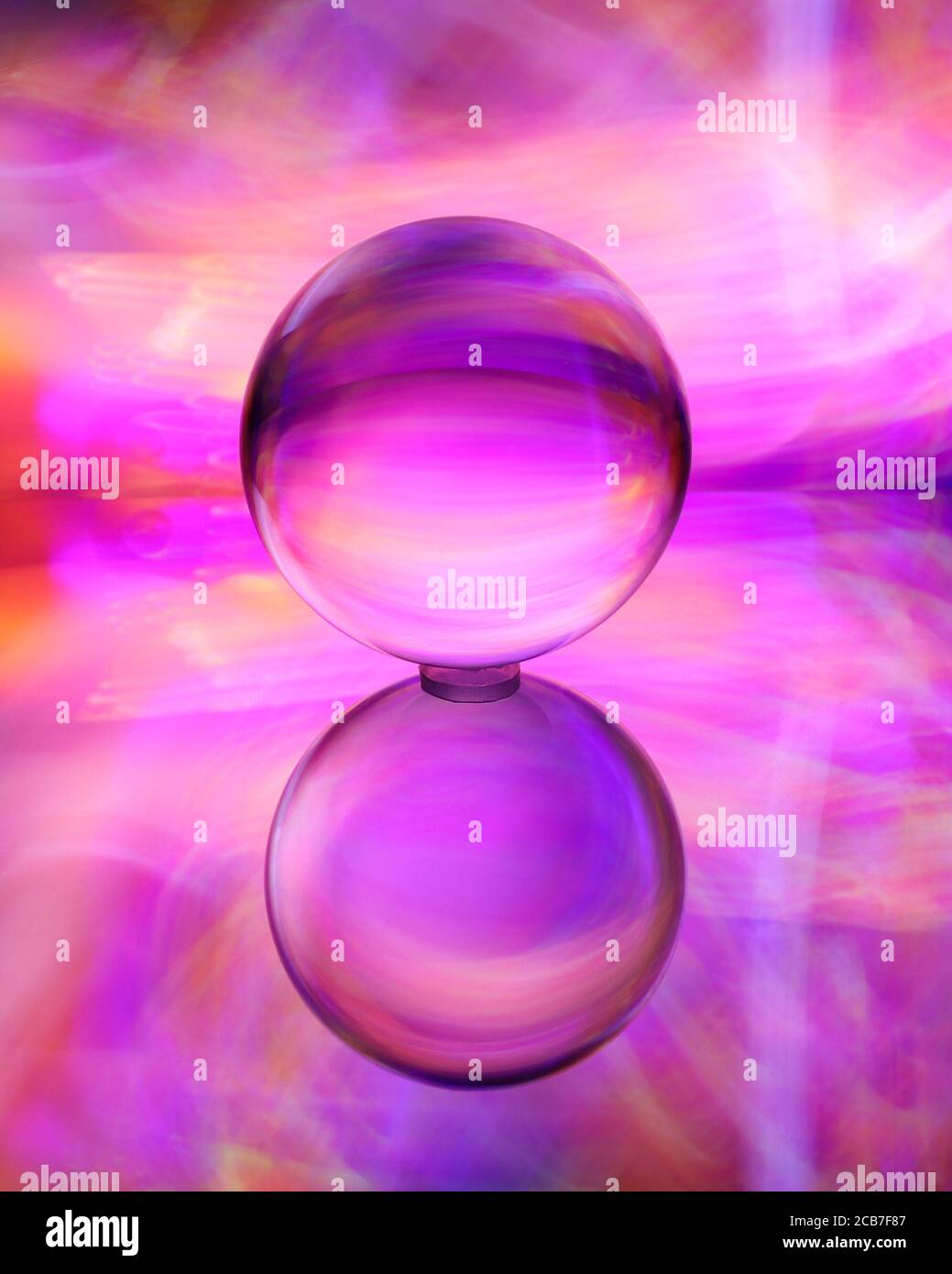 light painting through Lens ball Photography Stock Photo - Alamy