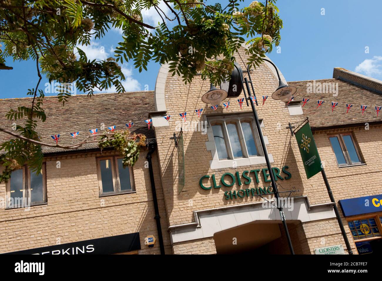 Entrance to the Cloisters Shopping Centre in the cathedral city of Ely ...