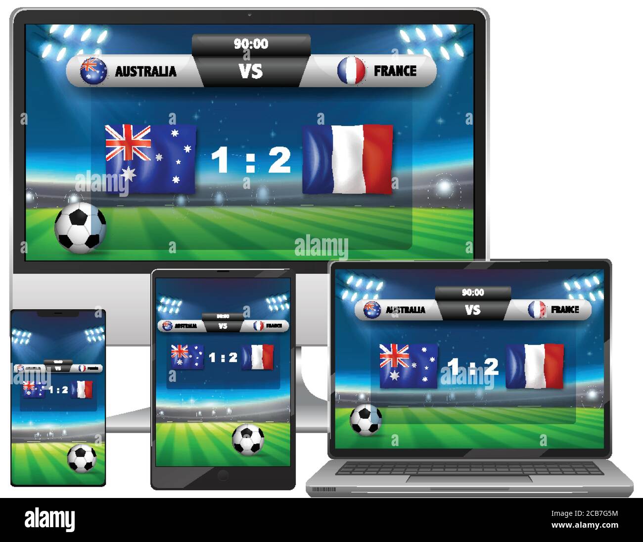 Television screens different Stock Vector Images - Alamy