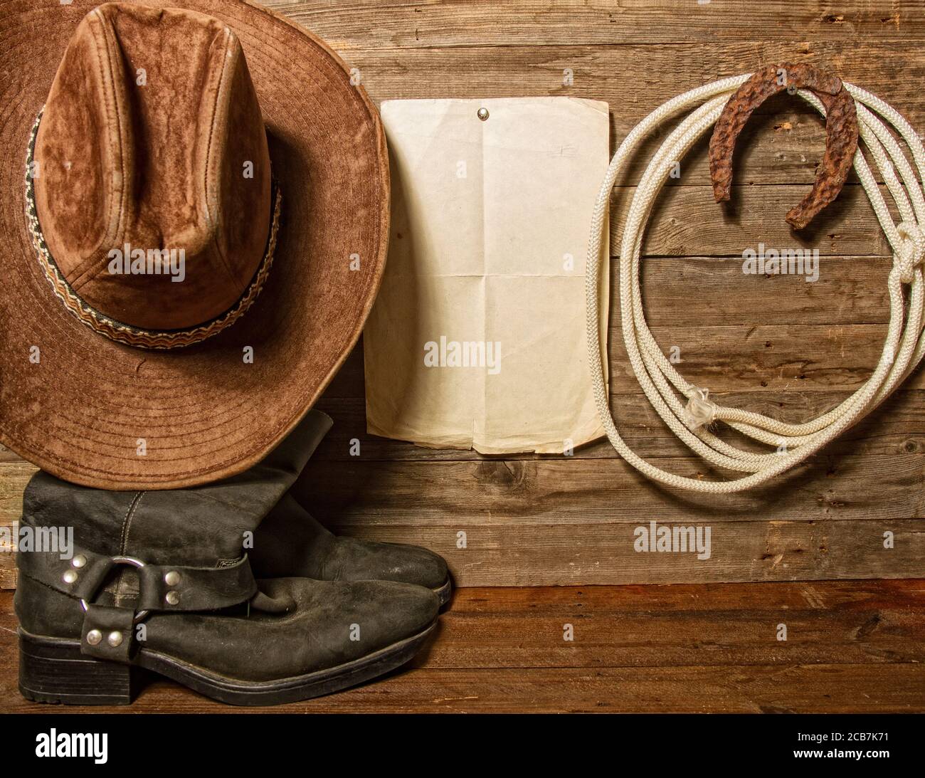 lasso horseshoe hat Stock Photo - Alamy