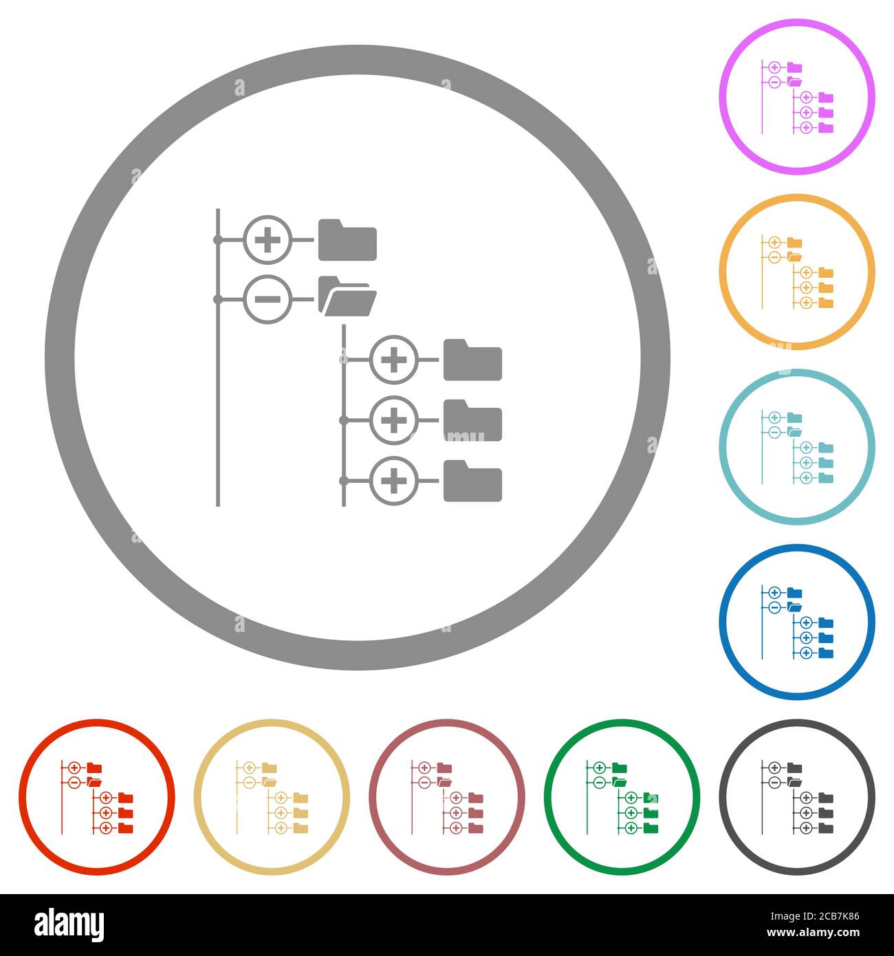 Computer folders hierarchy hi-res stock photography and images - Alamy