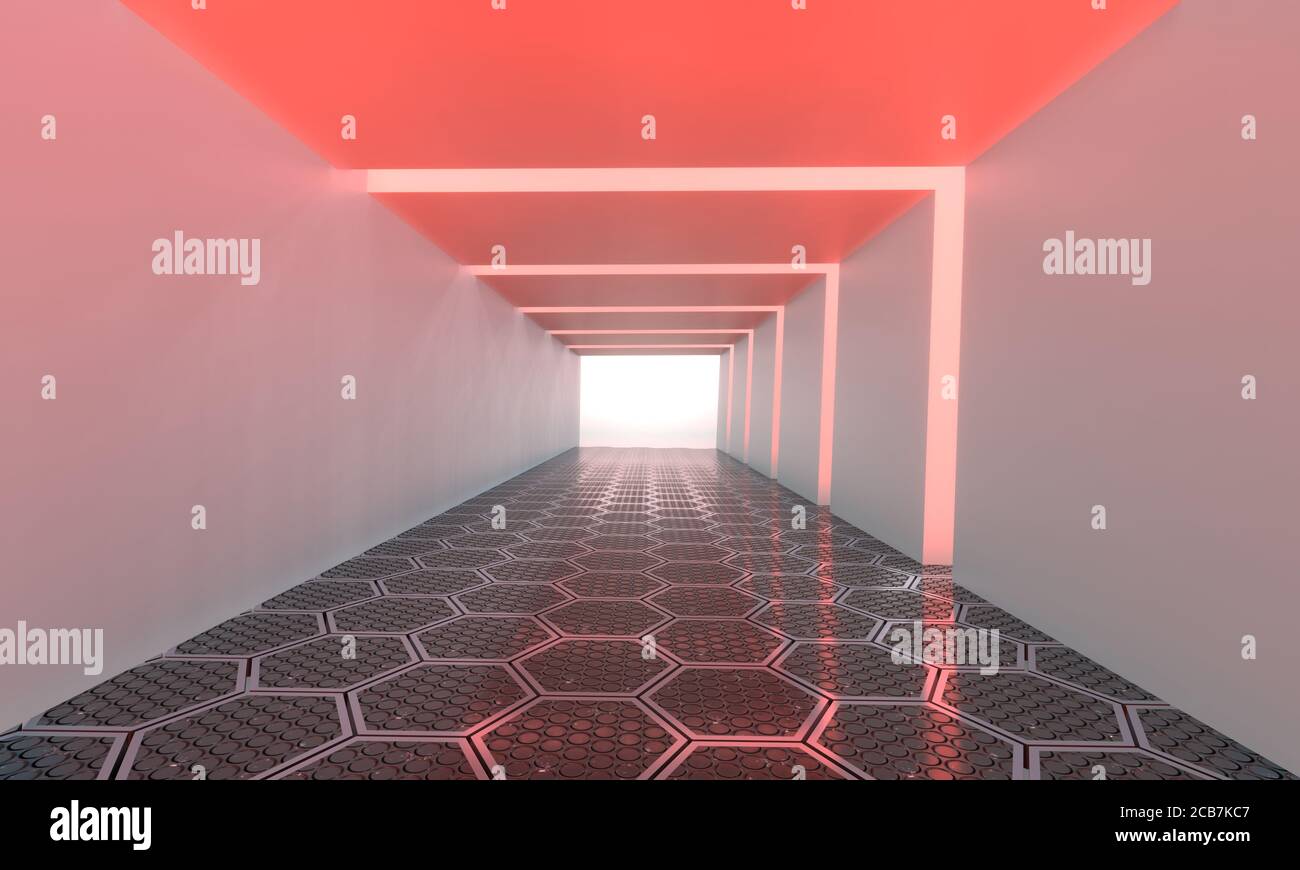 Hexagon tunnel hi-res stock photography and images - Alamy