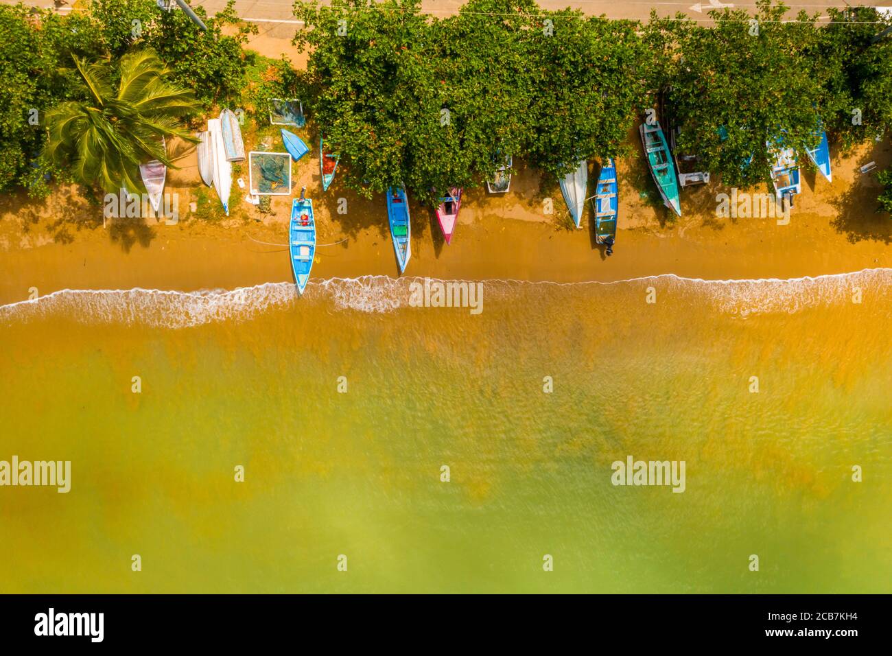 Overhead shot colorful boats hi-res stock photography and images - Alamy