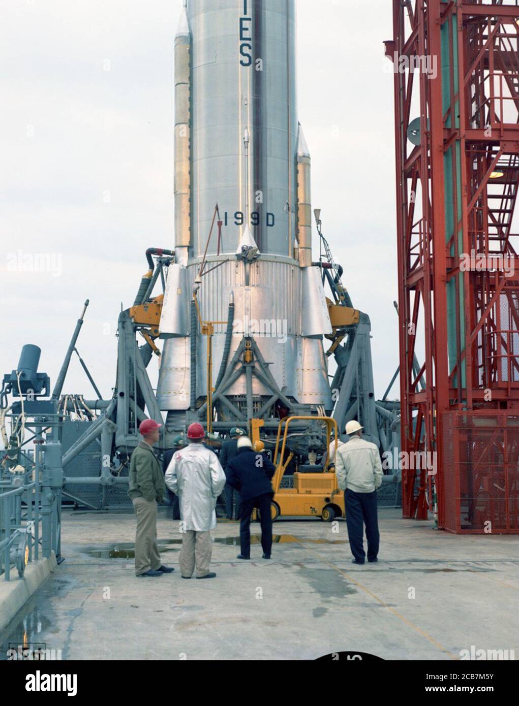 Atlas agena launch tower pullback test hi-res stock photography and ...