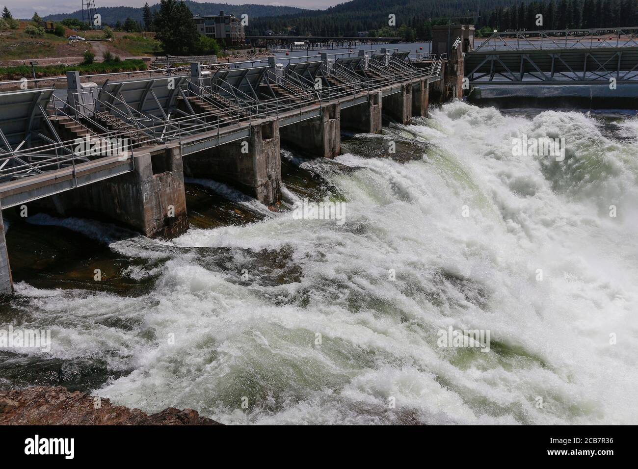 Waterfalls falls spokane river hi-res stock photography and images - Alamy