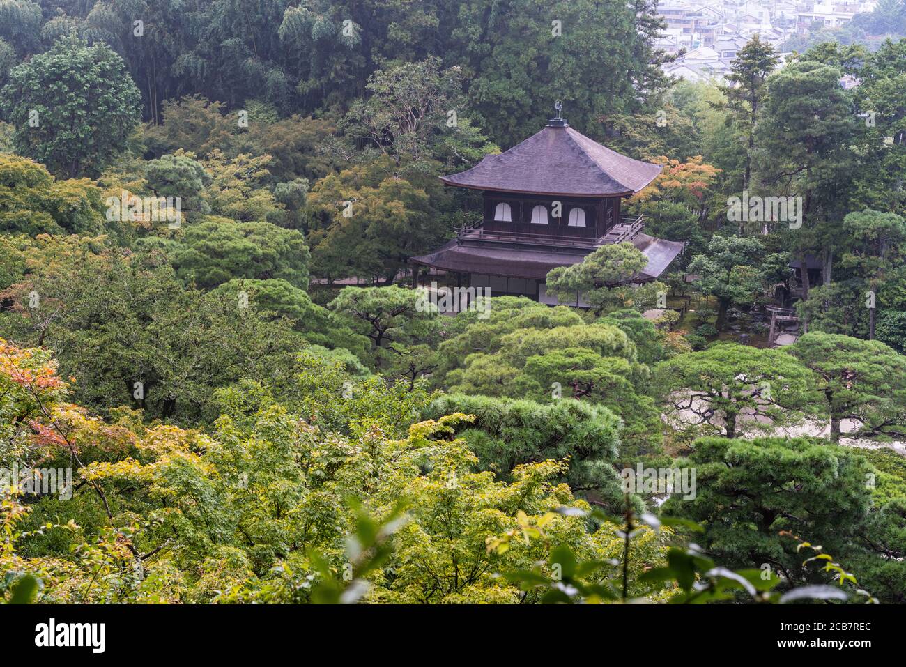 Japan, Kyoto october 8, 2019 Ginkaku-ji (Silver Pavilion) Garden of ...