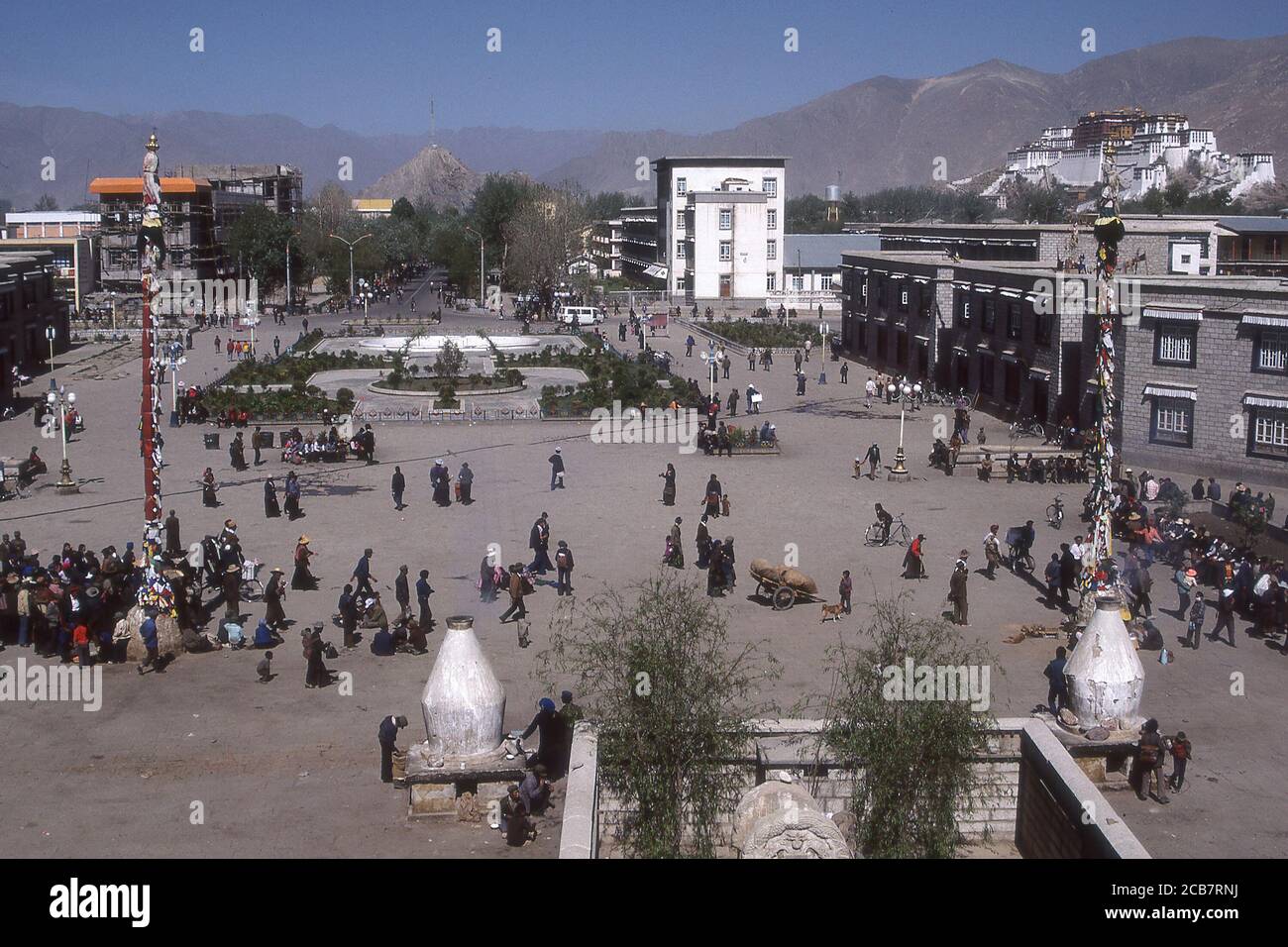 TIBET - BARKHOR SQUARE, LHASA Stock Photo - Alamy