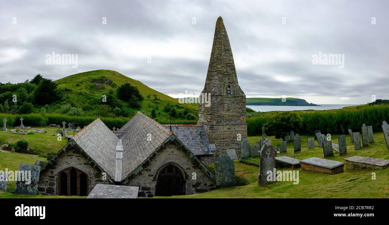 Polzeath, UK - July 16, 2020: The Church in the Sands - St Enodoc ...