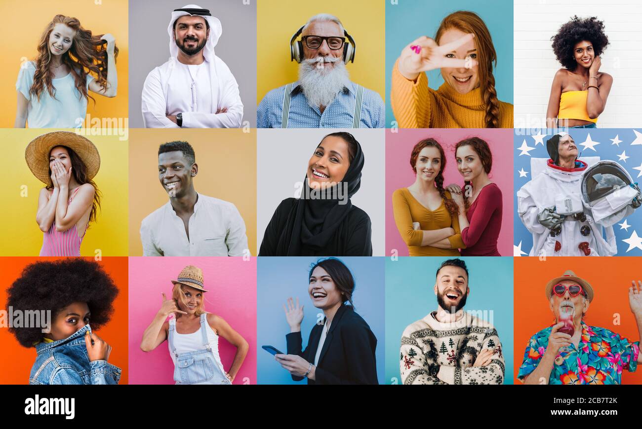 Japanese people collage hi-res stock photography and images - Alamy