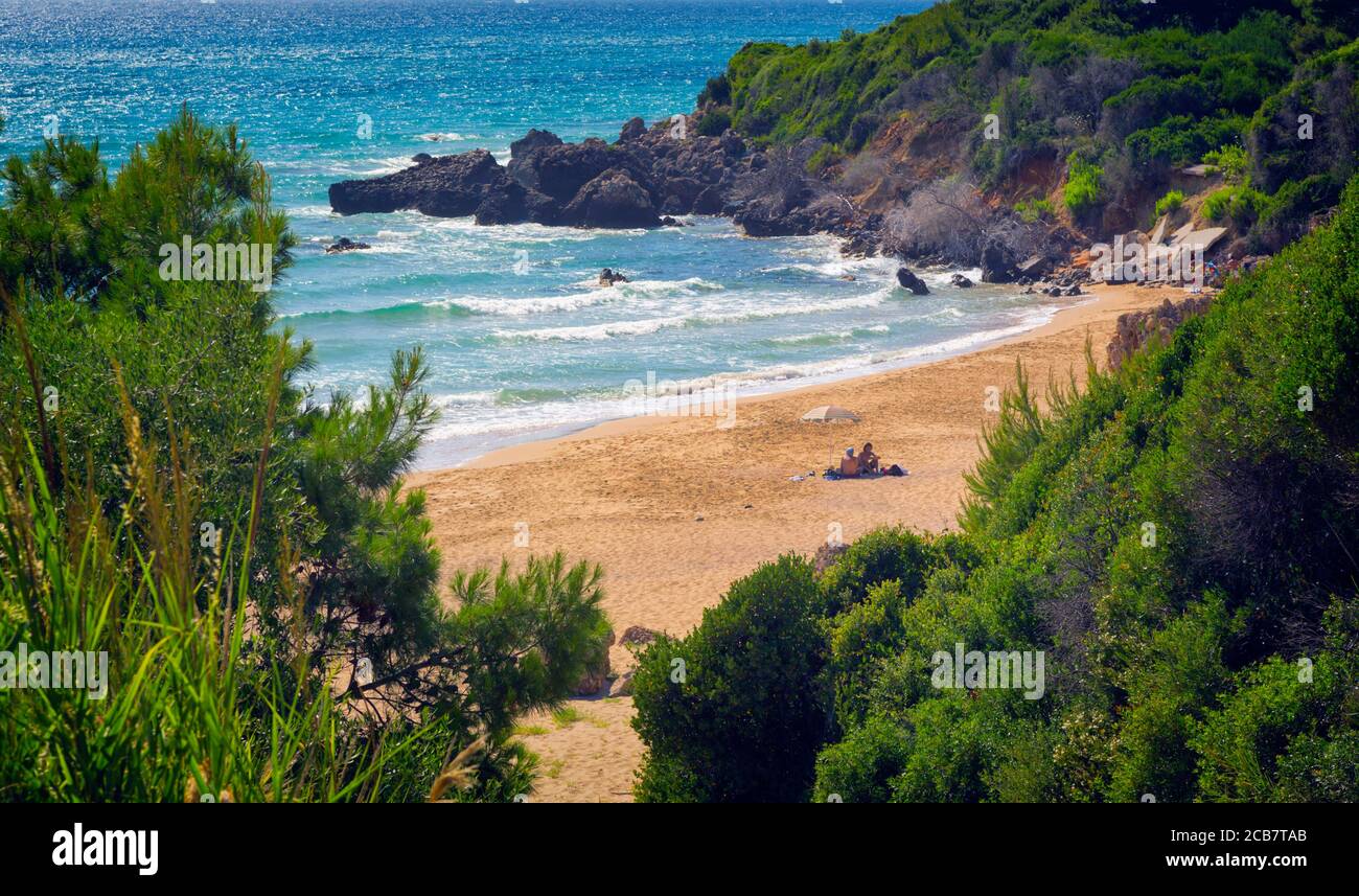 Loutsa beach hi-res stock photography and images - Alamy