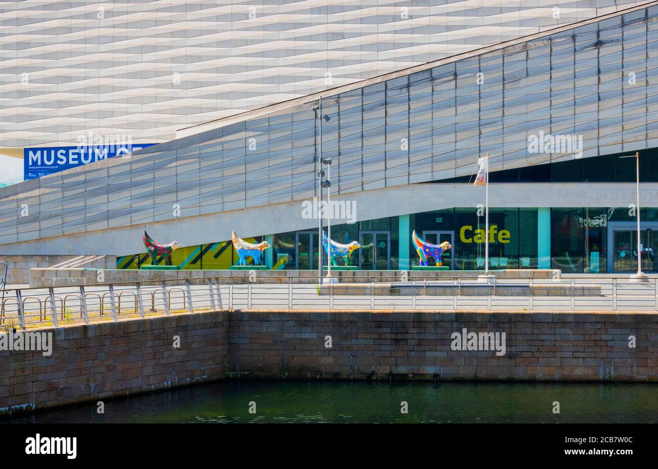 Superlambananas outside the Museum of Liverpool Stock Photo - Alamy