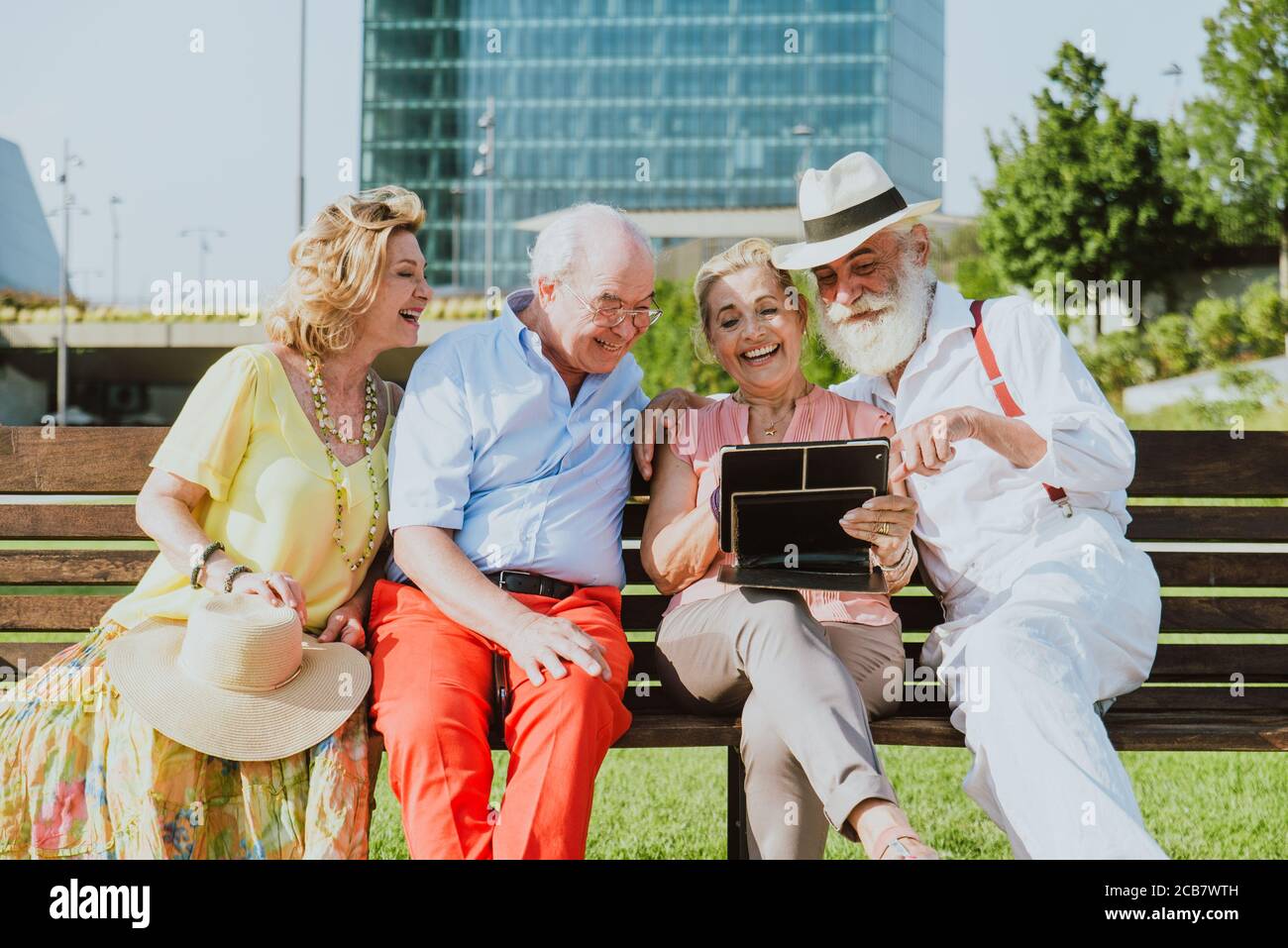 Group of seniors having fun hi-res stock photography and images - Alamy