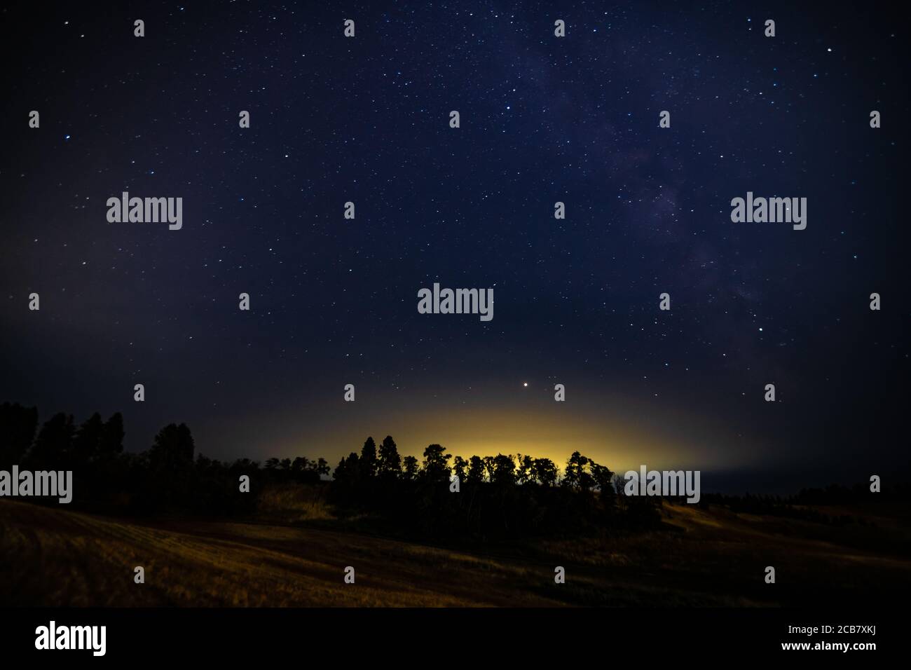 Night Sky over the Palouse, WA Stock Photo - Alamy