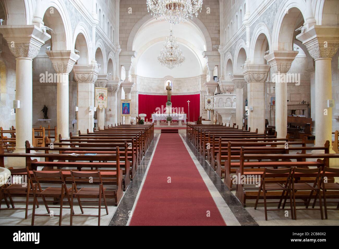 Selca Croatia August 2020 Interior of the famous big church in the ...