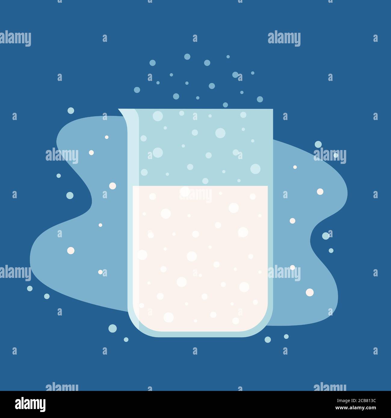Science glass beaker Stock Vector Images - Alamy